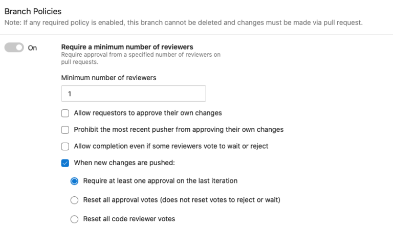 Setting Branch Protection Rules in Azure DevOps | Cycode